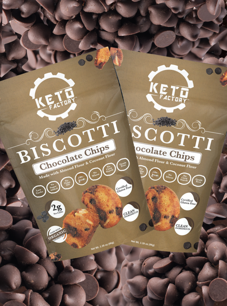 Keto Chocolate Chips Biscotti - ketofactory